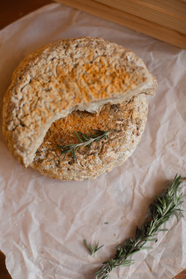 Rustic Display of Traditional Italian Artisan Cheeses Stock Image ...
