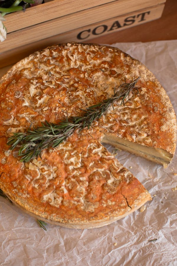Rustic Display of Traditional Italian Artisan Cheeses Stock Photo ...