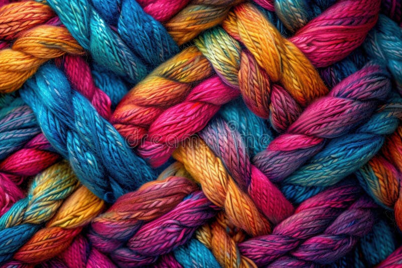 Handcrafted Knitted Background with Wool Yarn Texture and Soft Patterns ...