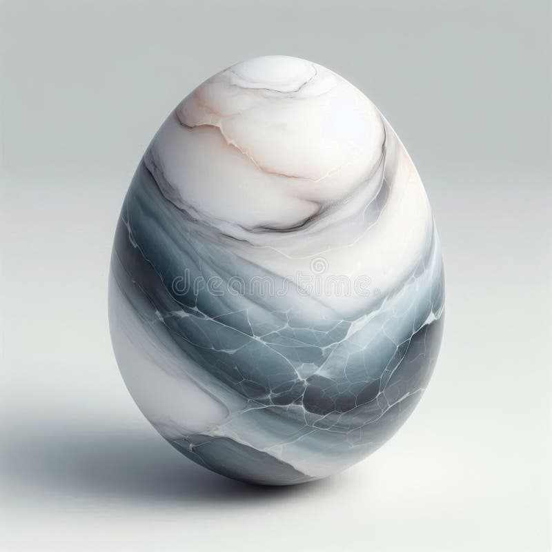 Handcrafted Luxury Marble Egg Stock Illustration - Illustration of ...