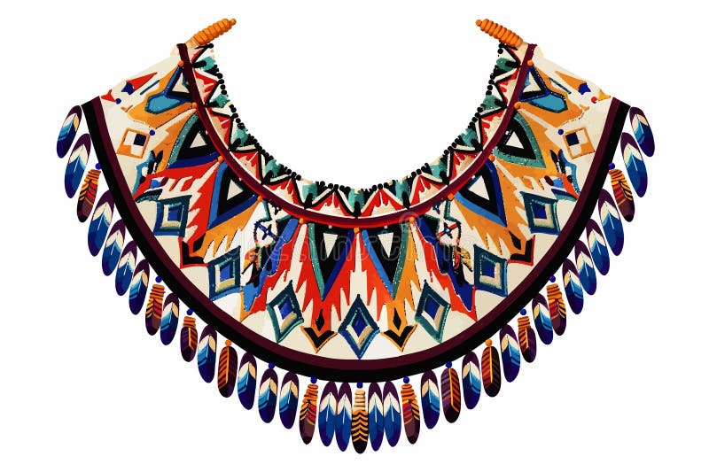 Handcrafted Native American Beadwork Isolated Illustration Stock Vector ...