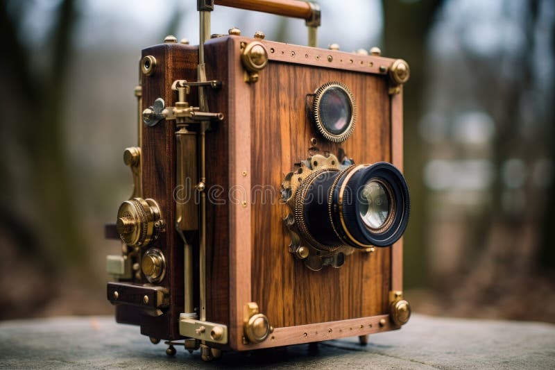 Handcrafted Pinhole Camera with Film Loaded Stock Photo - Image of ...
