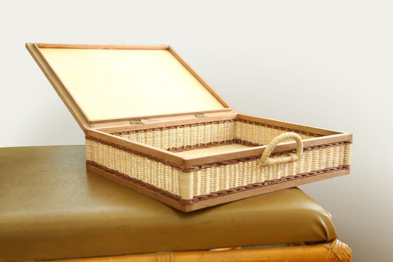 Craft Handmade Traditional Basket Container from Nature Bamboo and ...