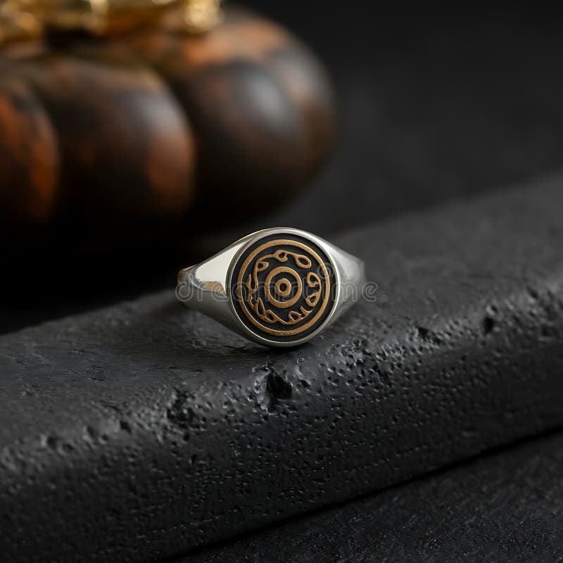 Handcrafted Sterling Silver Signet Ring with Ancient Celtic Spiral ...