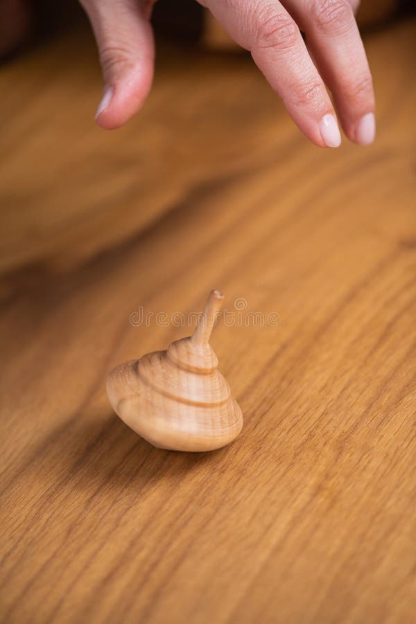 Handcrafted Wooden Spinner stock photo. Image of ecofriendly - 313381142