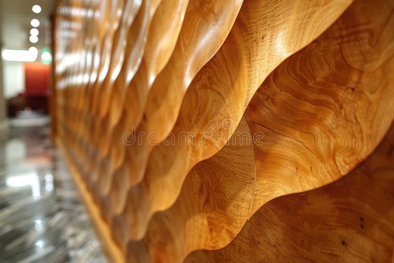 Handcrafted Woodworking Wall Panel with Glossy Finish and Beveled ...