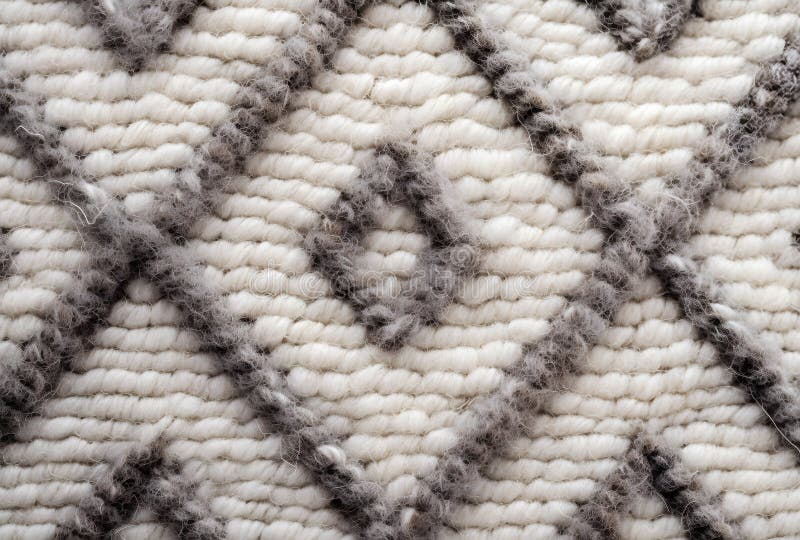 Handcrafted Wool Rug Diamond Pattern Texture Stock Illustration ...