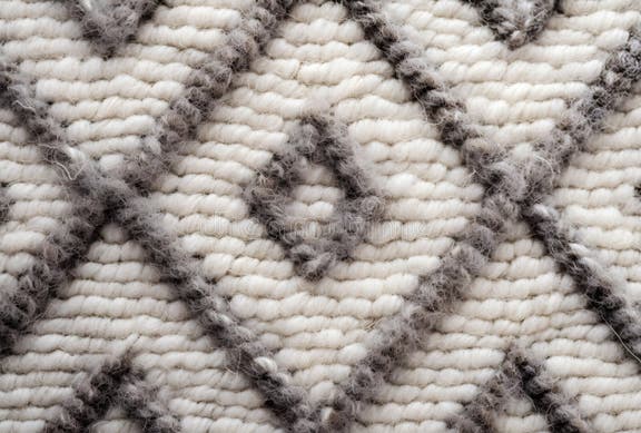 Handcrafted Wool Rug Diamond Pattern Texture Stock Illustration ...