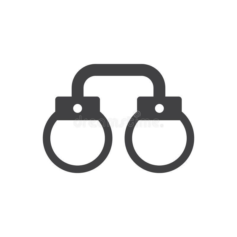 Handcuff icon stock illustration. Illustration of lock - 394453687