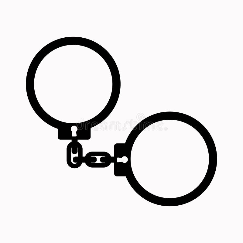 Handcuff Icon in Flat Style Isolated. Vector Symbol Illustration. Stock ...