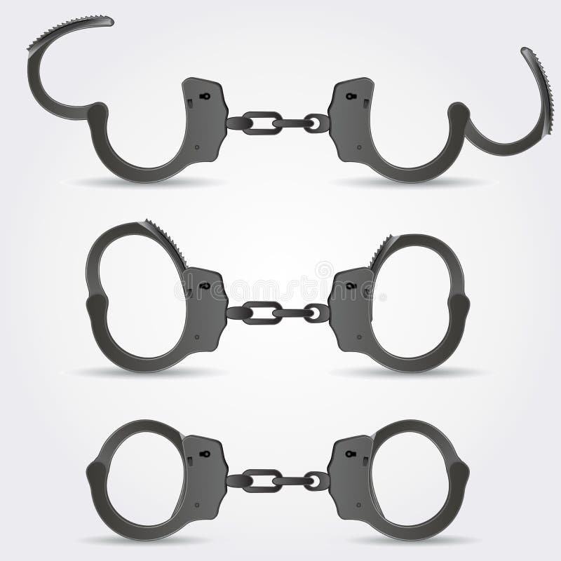 Handcuff stock vector. Illustration of caution, equipment - 59763099