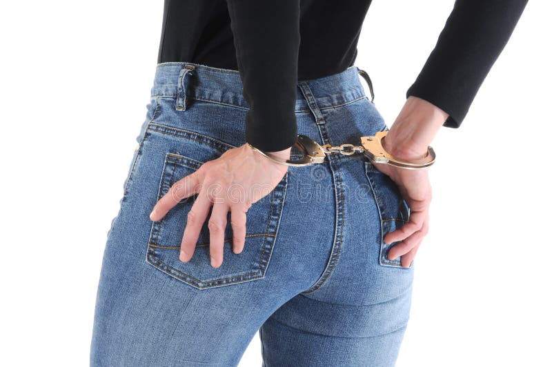 Handcuffed woman hands stock photo. Image of chained - 23378968