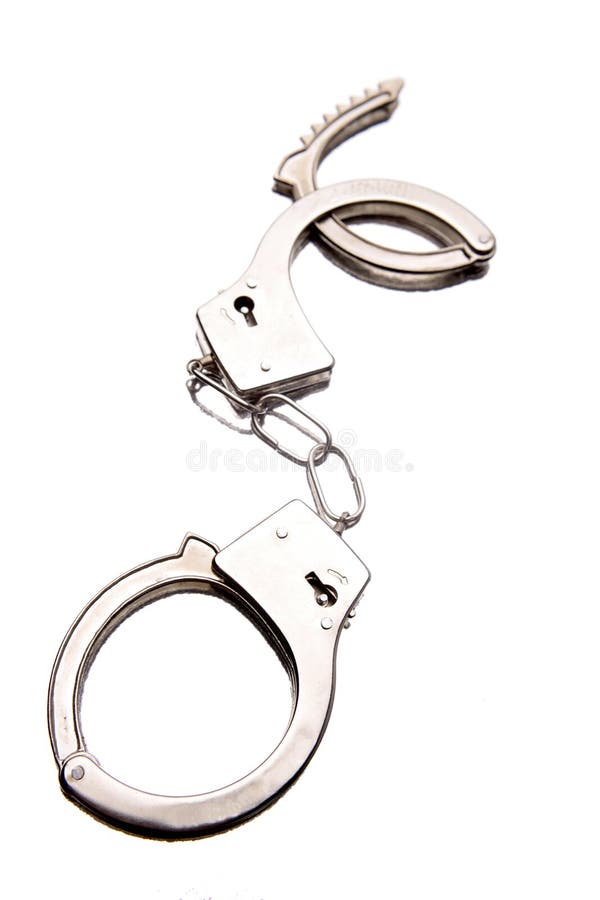 Handcuffs stock photo. Image of metal, isolated, police - 3946684