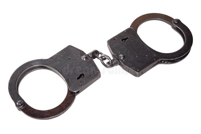 Sheriff Badge and Handcuffs Stock Photo - Image of equipment, crime ...