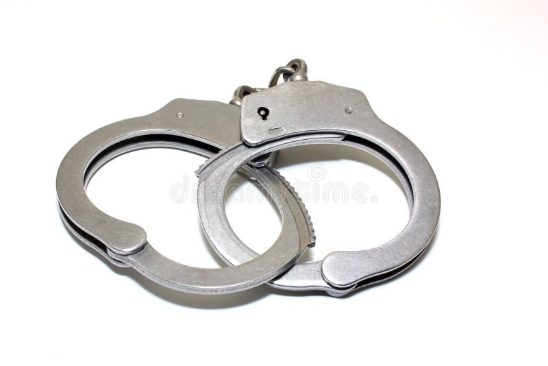 Handcuffs stock image. Image of detain, crime, enforcement - 589175