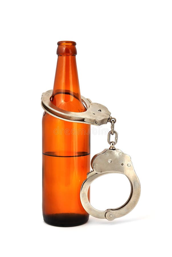 Cocktail and handcuffs stock photo. Image of studio, drink - 13245870