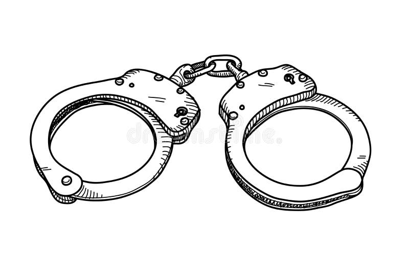 Handcuffs stock illustration. Illustration of slavery - 75312146