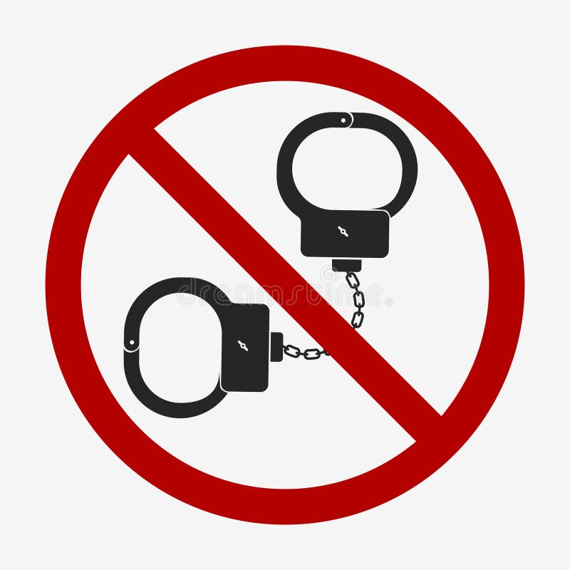 Handcuffs icon stock illustration. Illustration of lockup - 77137460