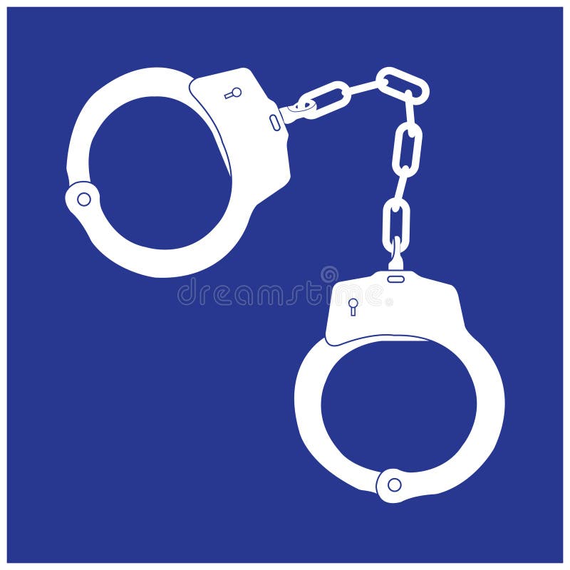 Handcuffs Icon Illustration Design Stock Vector - Illustration of ...
