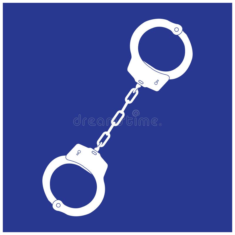 Handcuffs Icon Illustration Design Stock Vector - Illustration of ...