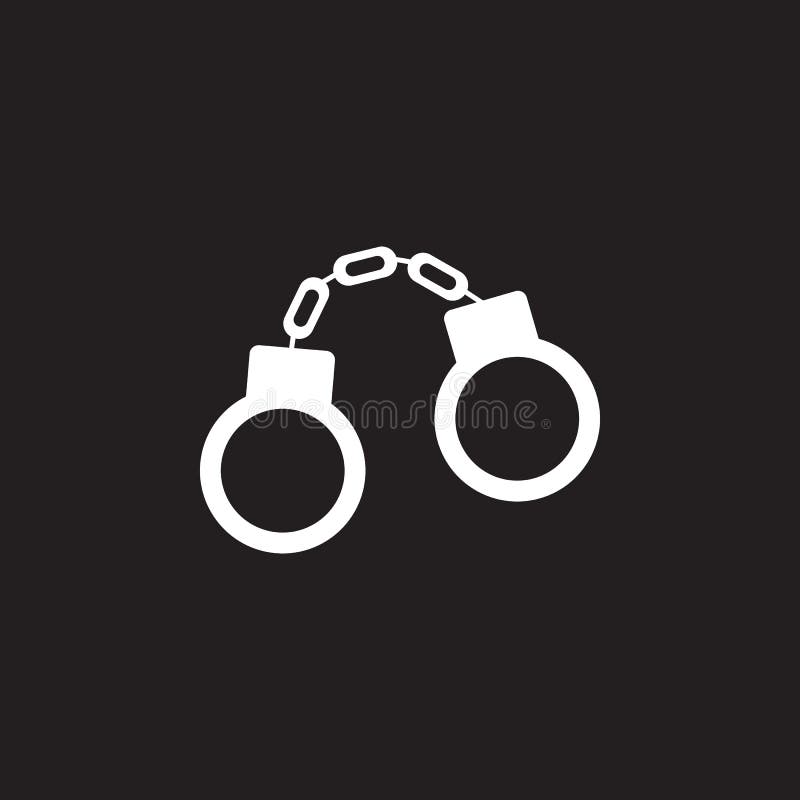 Handcuffs Icon. Simple Element Illustration. Handcuffs Symbol Design ...