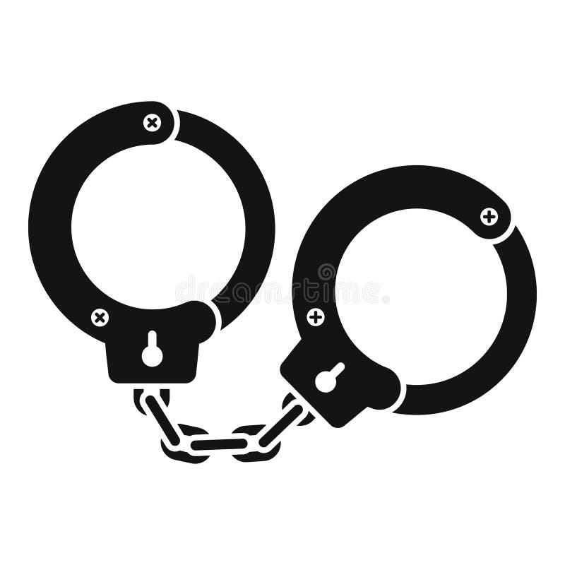 Sex Handcuffs Simple Vector Icon Black And White Illustration Of Sex