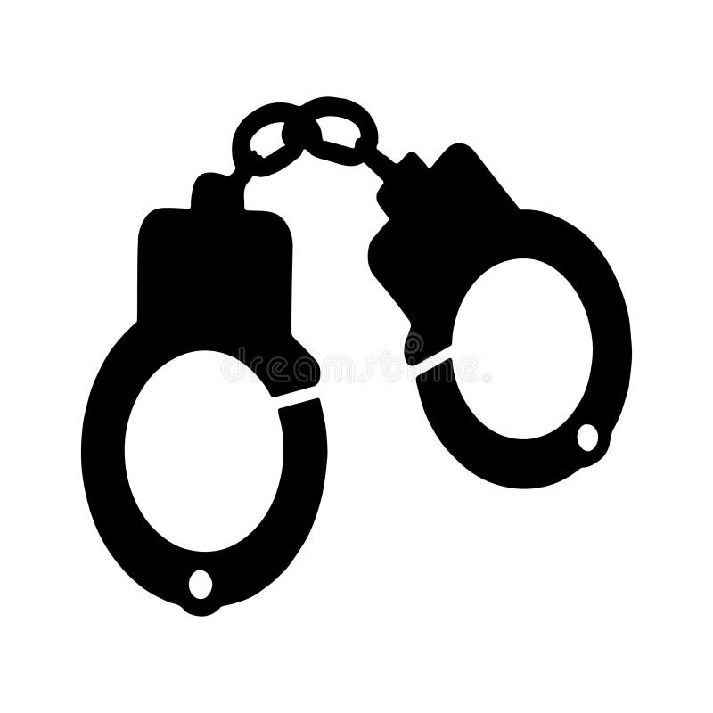 Handcuffs-icon-vector-Silhouettes-design-illustration Stock Vector ...
