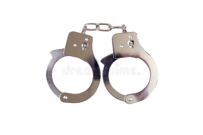 Handcuffs stock image. Image of chain, lock, isolated - 22081919