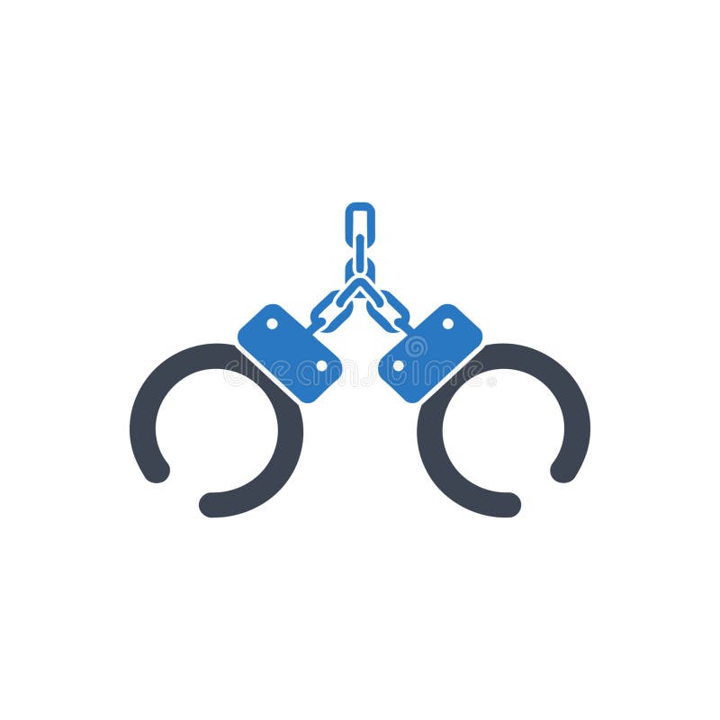 Handcuffs Law Enforcement Icon Stock Vector - Illustration of icon ...
