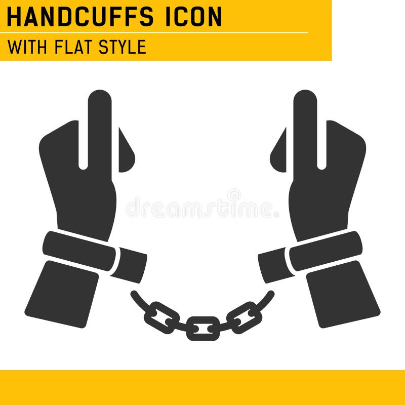 Handcuffed Hands Chained Human Arms Prisoner Concept Manacles on Man ...
