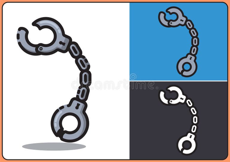 Handcuffs Cartoon Vector Illustration Stock Illustrations – 2,097 ...