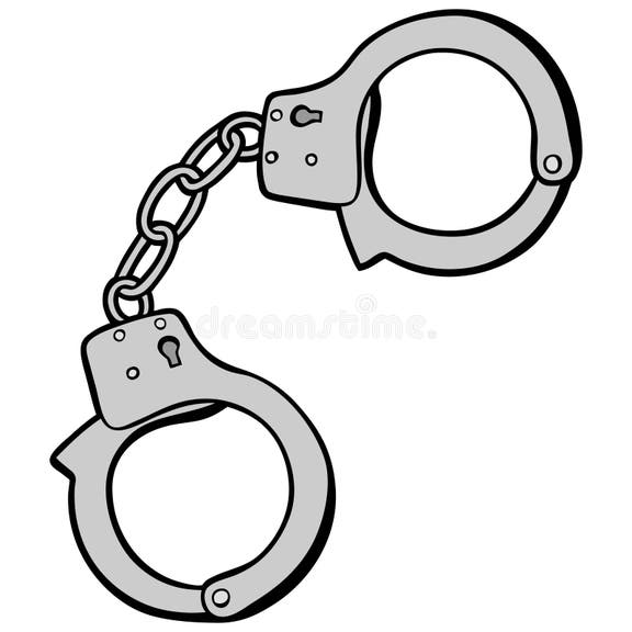 Handcuffs stock illustration. Illustration of keyhole - 72948261