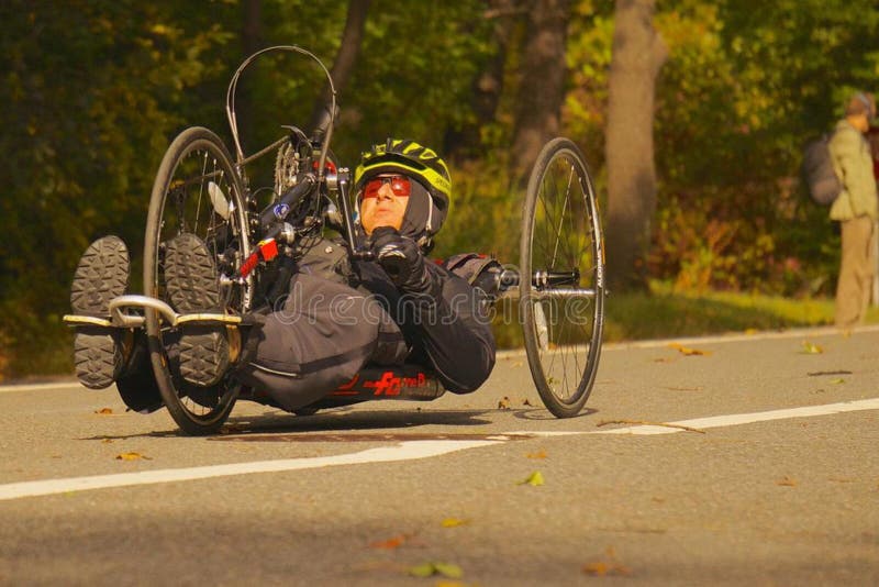 Handcycle On Roadway Picture. Image: 83054344