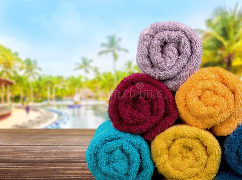 Handdoek stock foto. Image of blauw, schoon, handdoek - 113330162