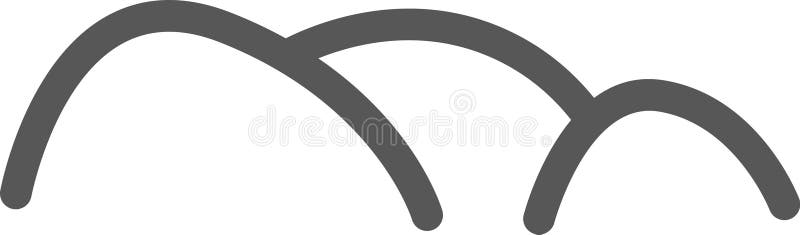 Handdrawn Abstract Hills stock vector. Illustration of hill - 353249814