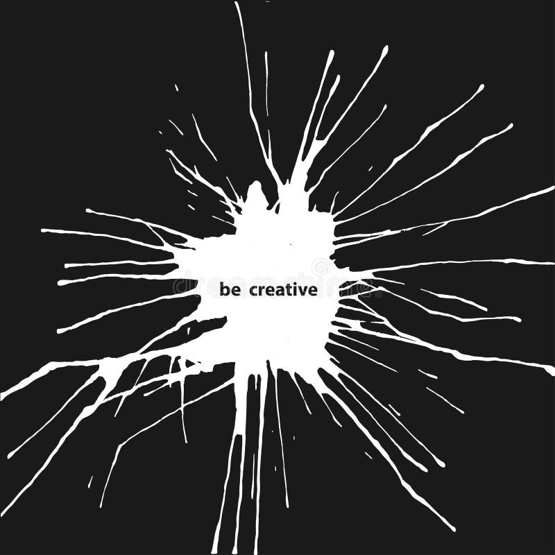 Handdrawn blot. ink drop stock vector. Illustration of fabric - 120218247