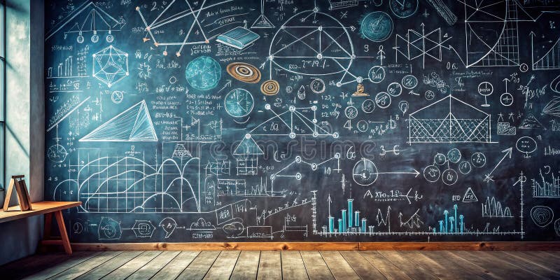 HandDrawn Chalkboard Math and Science Diagrams Inspiring Visualizations ...