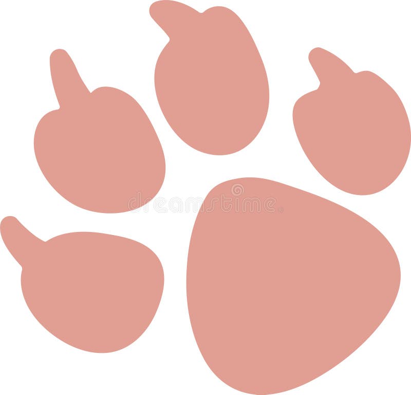 Handdrawn Dog Footprint stock vector. Illustration of design - 356042142