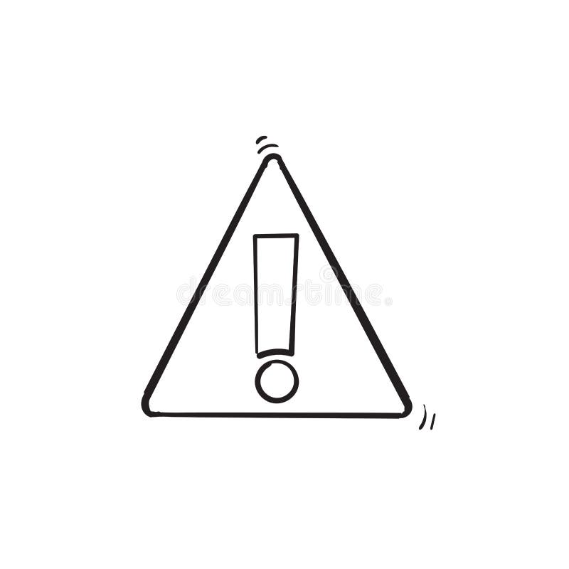 Handdrawn Exclamation Marks Set. Swirling and in Form Lightning Idea ...