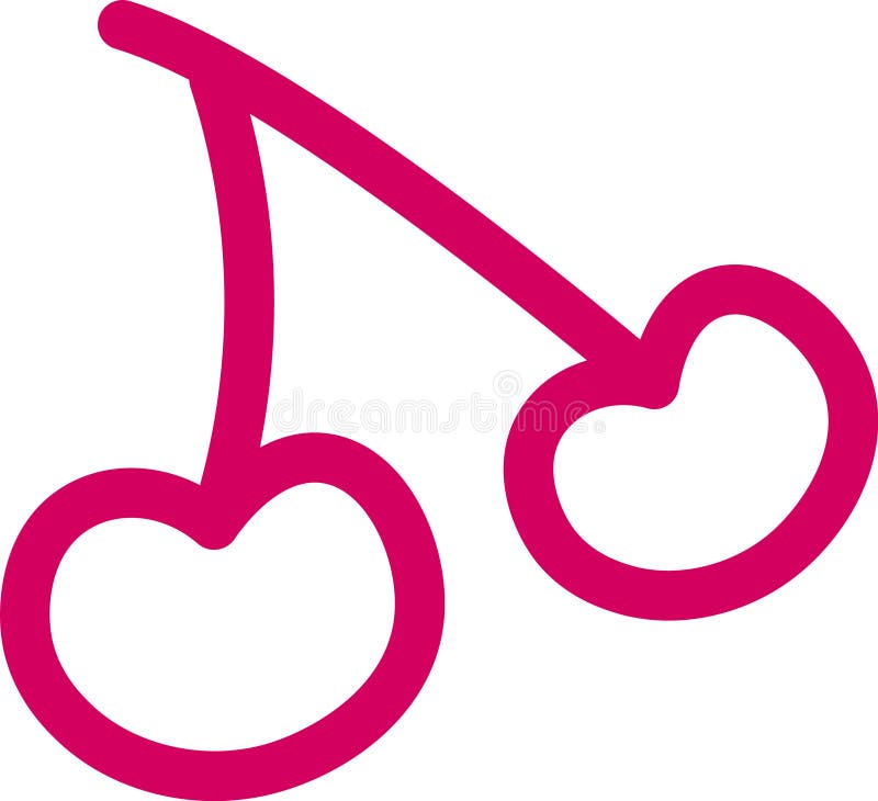 Handdrawn Lined Cherry stock vector. Illustration of handdrawn - 352918700