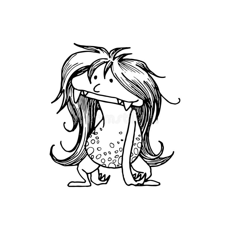 Handdrawn Magic Creature, Magic Animal Drawing Stock Vector ...