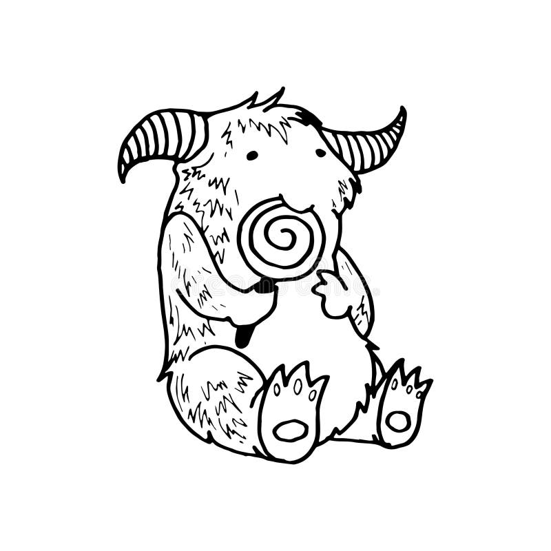 Handdrawn Magic Creature, Magic Animal Drawing Stock Vector ...