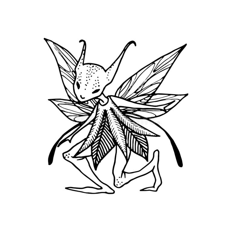 Handdrawn Magic Creature, Magic Animal Drawing Stock Vector ...