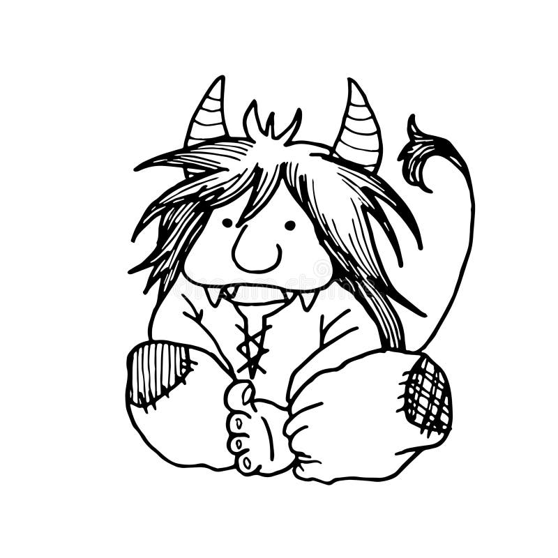 Handdrawn Magic Creature, Magic Animal Drawing Stock Vector ...