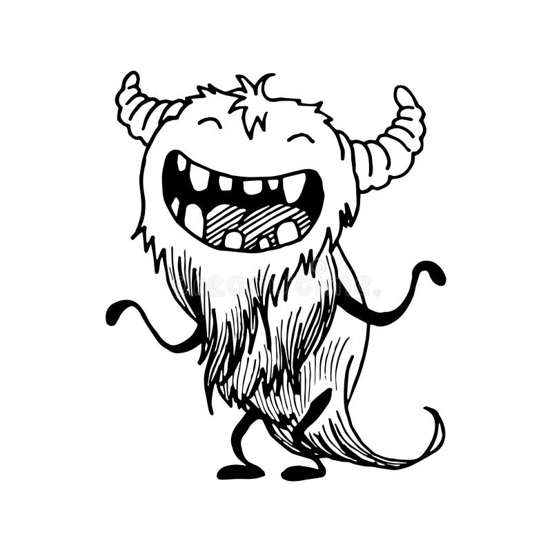 Handdrawn Magic Creature, Magic Animal Drawing Stock Vector ...