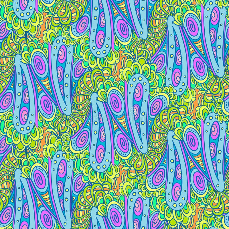 Seamless Ornamental Pattern Background Stock Illustration ...