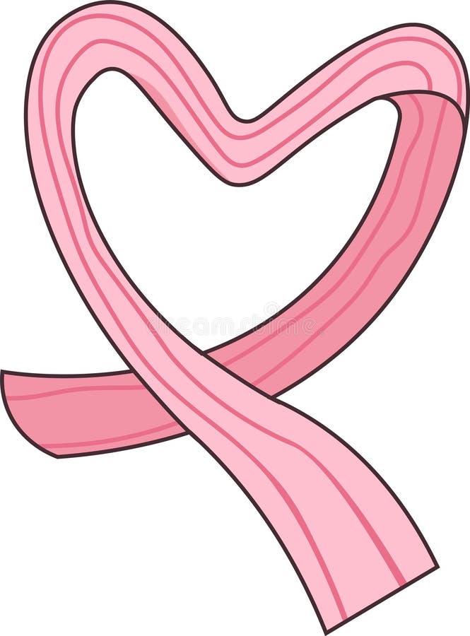 Handdrawn Ribbon Heart stock vector. Illustration of bowknot - 354222443