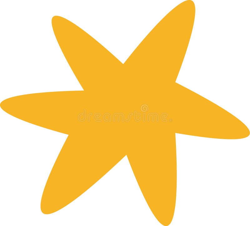 Handdrawn Star Shape stock vector. Illustration of sign - 353251720