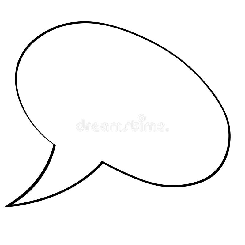 Vector Illustration of a Comic Style Speaking Bubble Stock Illustration ...