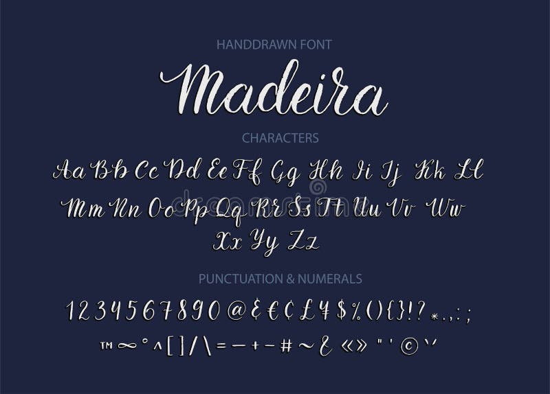 Handdrawn Vector Script Font. Brush Style Textured Calligraphy Cursive ...